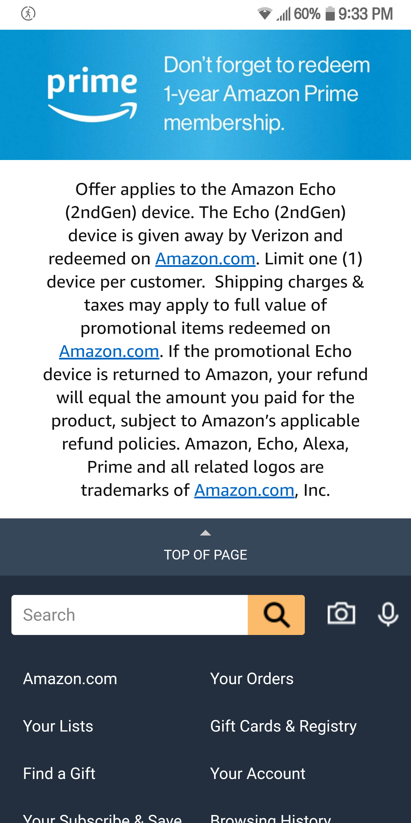 How do I activate my 1 year Amazon Prime offer from Verizon? - Verizon