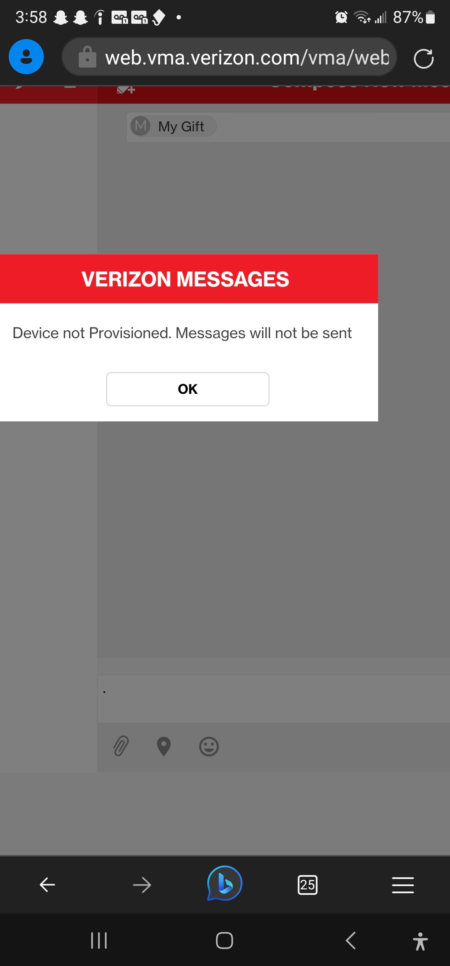 Is verizon desktop messaging down? - verizon