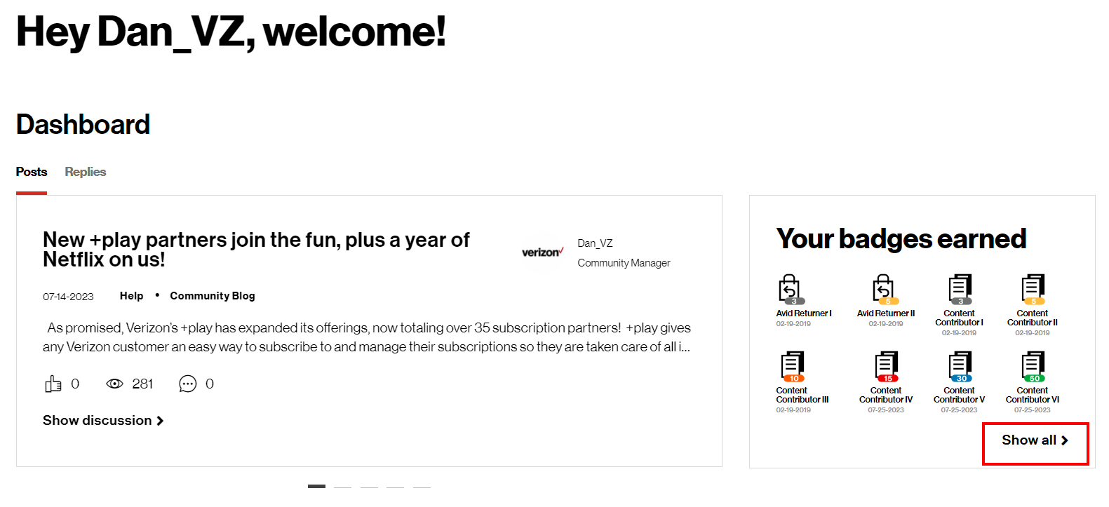 New Badges on the Verizon Community - verizon