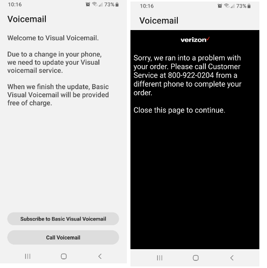 Visual Voicemail App - verizon